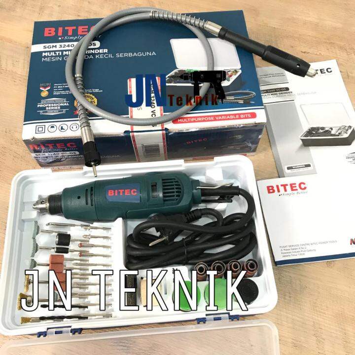 MINI DIE GRINDER TUNER SET BITEC SGM 3240 VC MESIN BOR LURUS 6MM ...