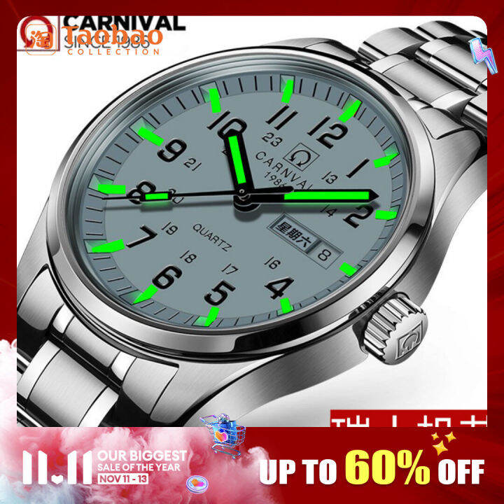 Luminous Middle-Aged and Elderly Mechanical Men's Watch Large Digital ...