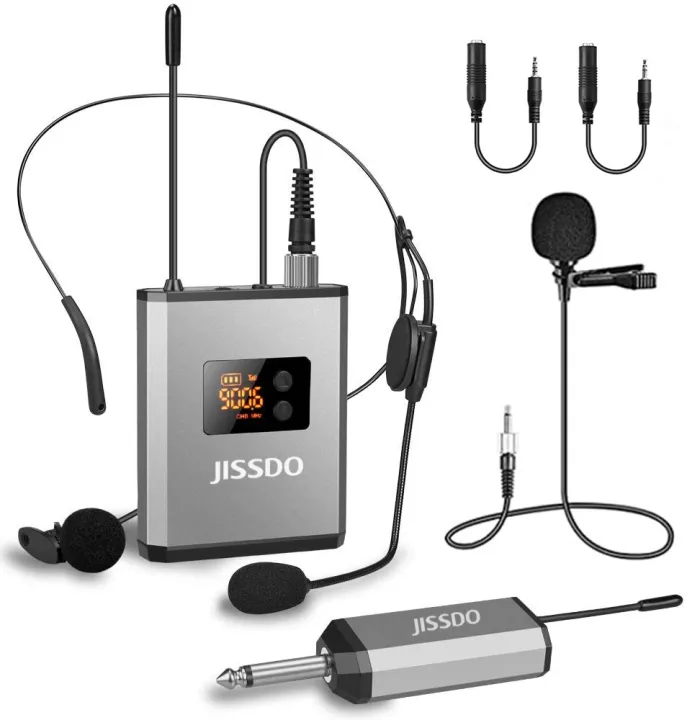 Lavalier Lapel Wireless Headset Microphone Clip On Wireless Bando ...