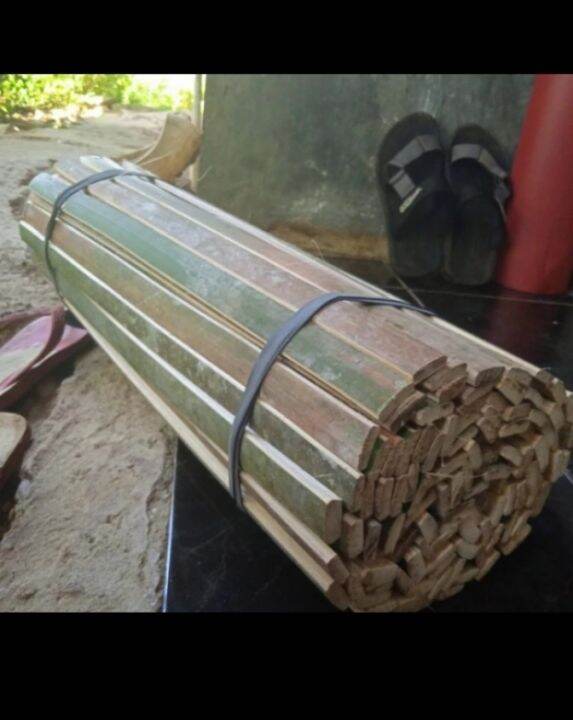 Bilah bambu 1 ikat ukuran 80cm isi 10 batang | Lazada Indonesia