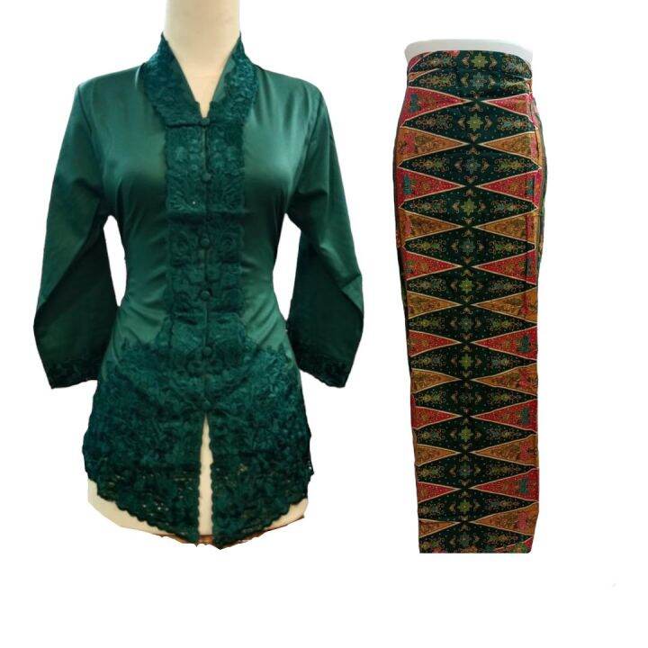 Atasan Kebaya Encim Bordir Kebaya Encim Baju Encim Lengan 7/8 | Lazada ...