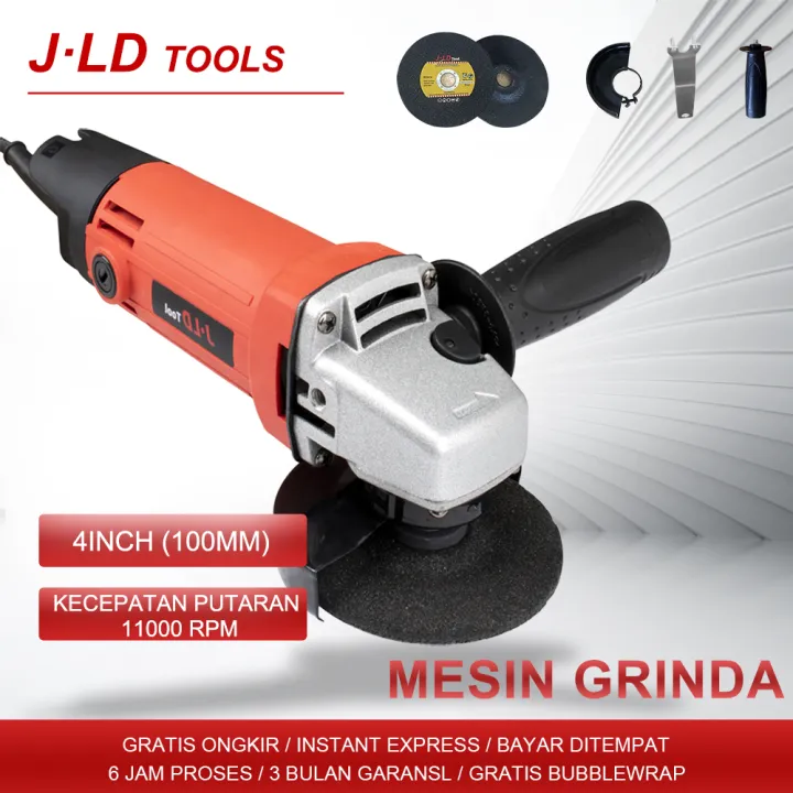 JLD Mesin Gerinda Tangan J9954C , 4inch(100mm) ANGLE GRINDER kecepatan ...