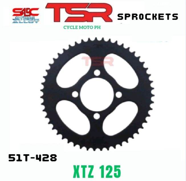 XTZ125 SPROCKET 428-51T TSR BRAND | Lazada PH