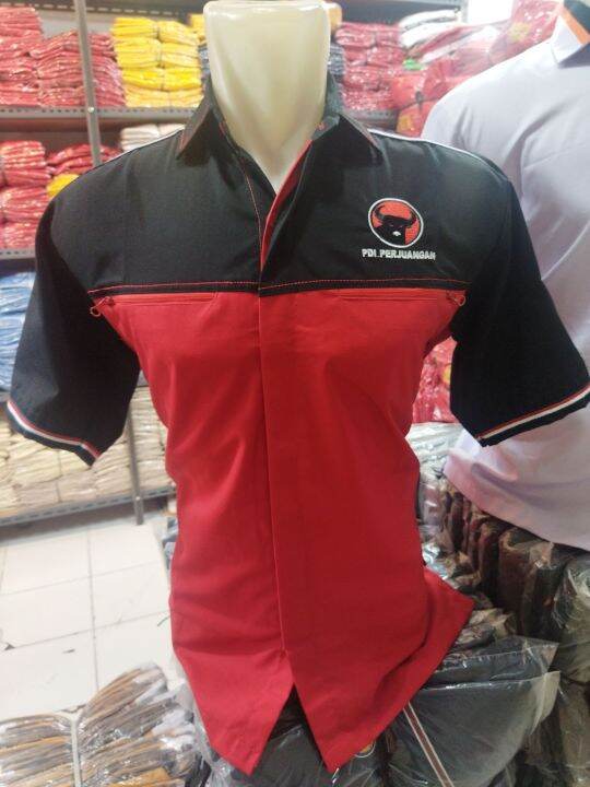 kemeja partai PDI seragam partai PDI | Lazada Indonesia kemeja partai PDI seragam partai PDI | Lazada Indonesia