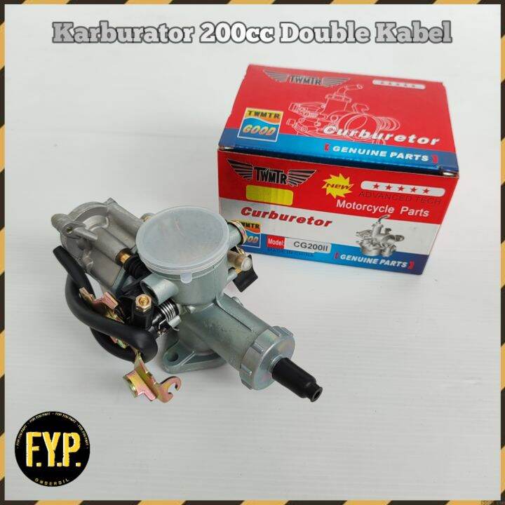 Karburator Carburator Karbu 200cc Double 2 Kabel Motor Viar Karya Kaisar PZ30 Roda Tiga | Lazada ...