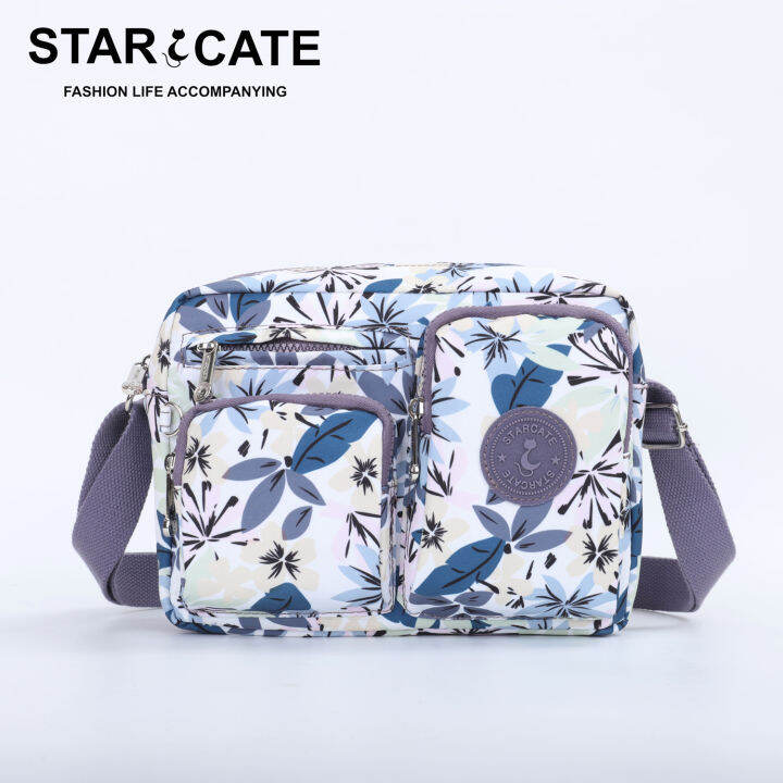 พร้อมส่ง STARCATE กระเป๋าสะพายไหล่/สะพายข้าง ผู้หญิงแฟชั่น S223 ช่องเยอะใส่ของได้เยอะ ผ้าไนล่อน ...