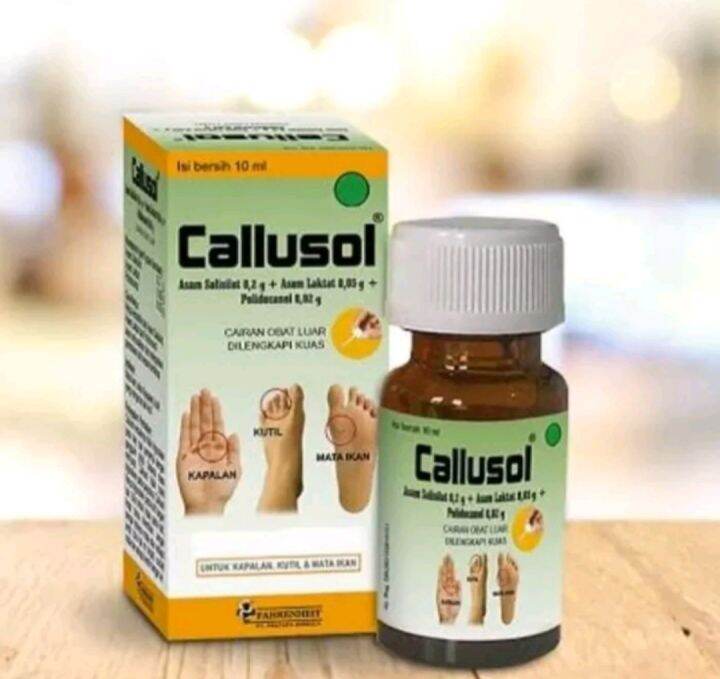 Callusol Obat Kutil, Kapalan Dan Mata Ikan (10ml) | Lazada Indonesia