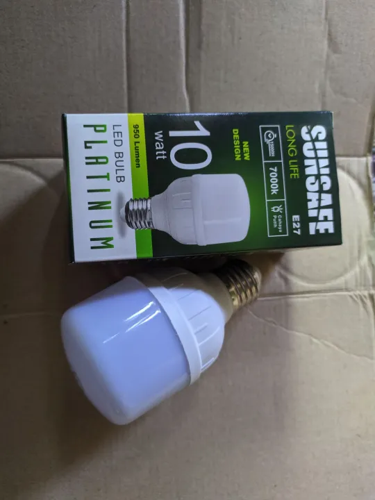 Lampu pijar led nyala terang sunsafe platinum 10 Watt | Lazada Indonesia