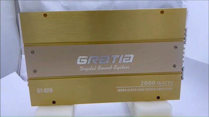 NEW!!! เพาเวอร์แอมป์ติดรถยนต์แรงๆดีๆ GRATIA รุ่น GT-828 CLASS D MONO BLOCK เหมาะสำหรับซับตู้ ...