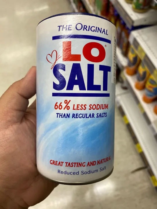 Lo Salt (Reduced Sodium Salt) 350g 66% Less Sodium than Regular Salts ...