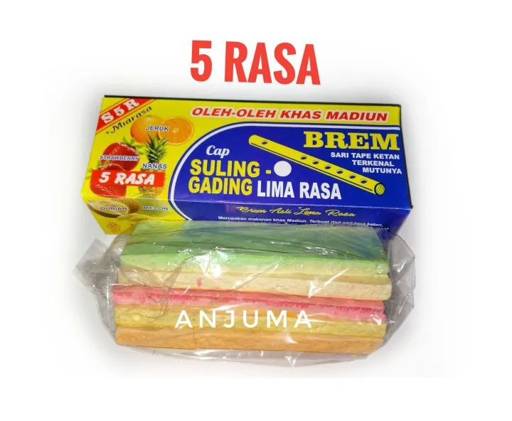 BREM SULING GADING ANEKA RASA BUAH ISI 5 OLEH OLEH KHAS MADIUN | Lazada ...
