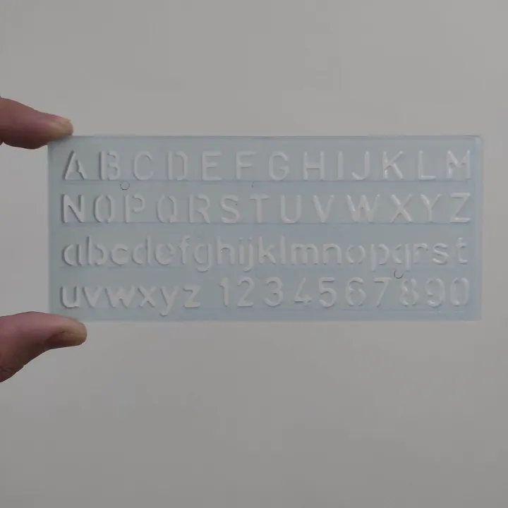 Penggaris Cetak Huruf dan Angka Ukuran 15x6,5 cm | Lazada Indonesia