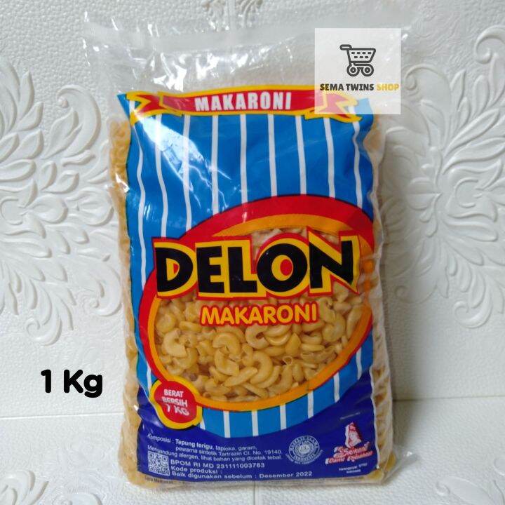 Makaroni Delon Biru Pipa 1kg Bantet ( Tidak Mekar ) - Pasta Makroni ...