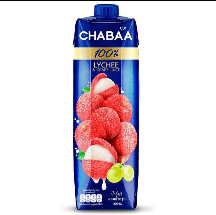 ชบา น้ำลิ้นจี่ผสมน้ำองุ่นขาว100% Chabaa 100% Lychee & Grape Juice 1000ml | Lazada.co.th