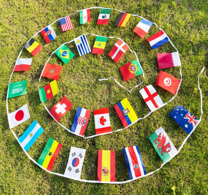100 Countries World String Flag 25M82ft million flags | Lazada.co.th