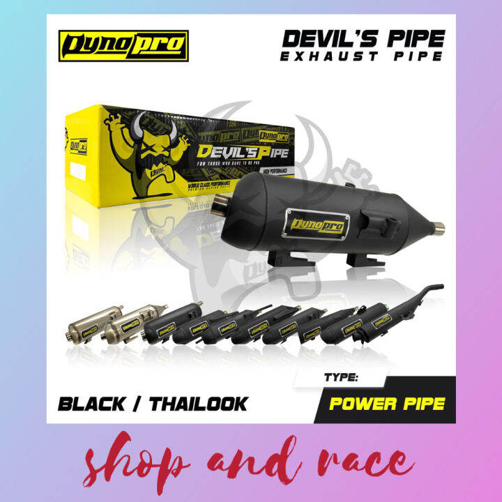 DYNOPRO DEVIL'S PIPE EXHAUST PIPE for Raider 150 black | Lazada PH