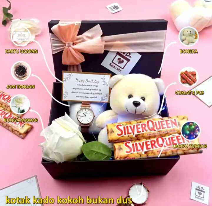 Hampers kekinian Kado ulang tahun untuk pacar/ Anniversary Wisuda Paket ...