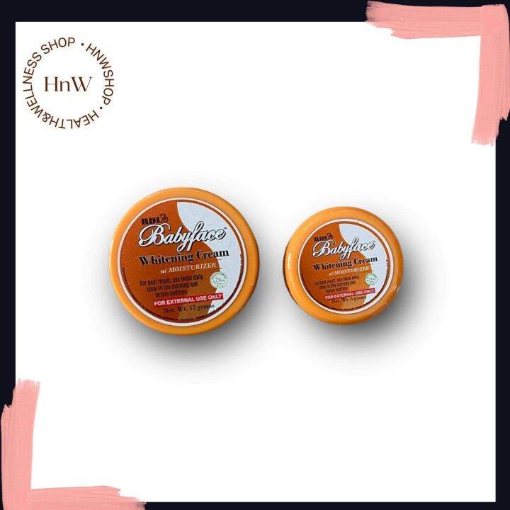 RDL Babyface Whitening Cream with Moisturizer 6g 12g | Lazada PH