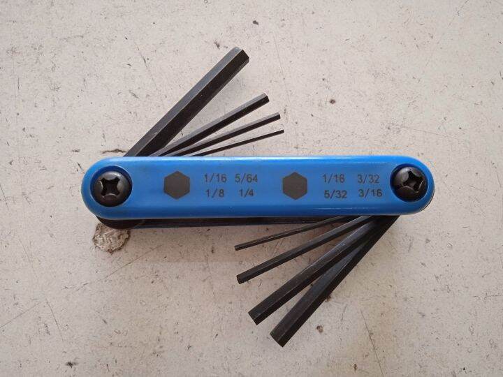 Foldable Allen Key Hex Key Set (Size in Inches) | Lazada