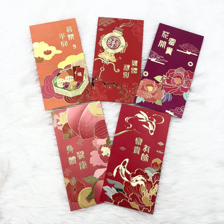 Ampao or Angpao long money envelope pack of 6pcs random print | Lazada PH