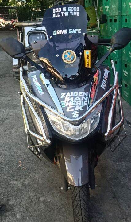 Burgman Ex Street Stainless Crash Guard | Lazada PH