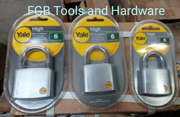 YALE LOCKS Yale solid brass body padlock Y120/40/125/1 40mm Y120/50/127 ...