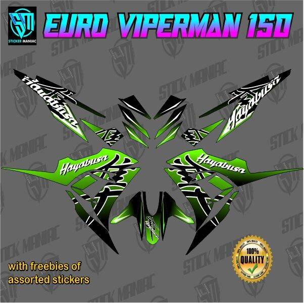 Euro Viperman 150 decals sticker, Laminated | Lazada PH