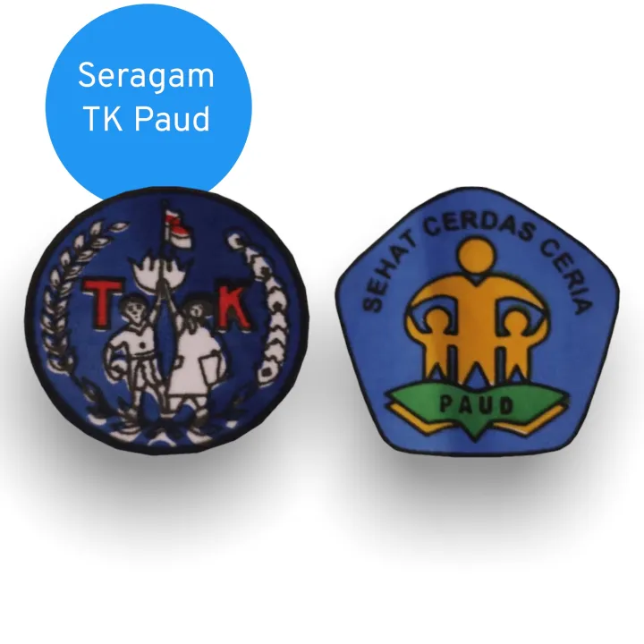 BET / BADGE / LOGO TK DAN PAUD SABLON ISI 50 PCS | Lazada Indonesia