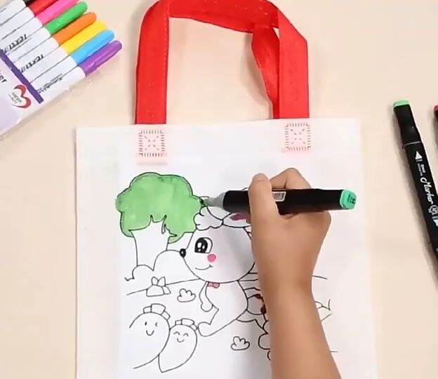 DIY Coloring Bag Coloring Art Bags For Kids Educational Toys Drawing ...