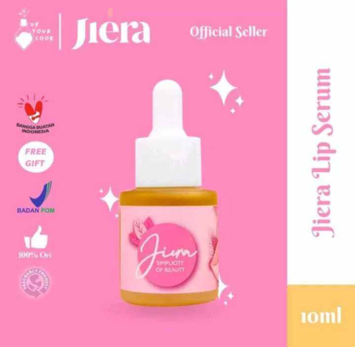 Jiera Natural Lip Serum Pemerah Pelembab Pencerah Bibir Merah Jiera ...