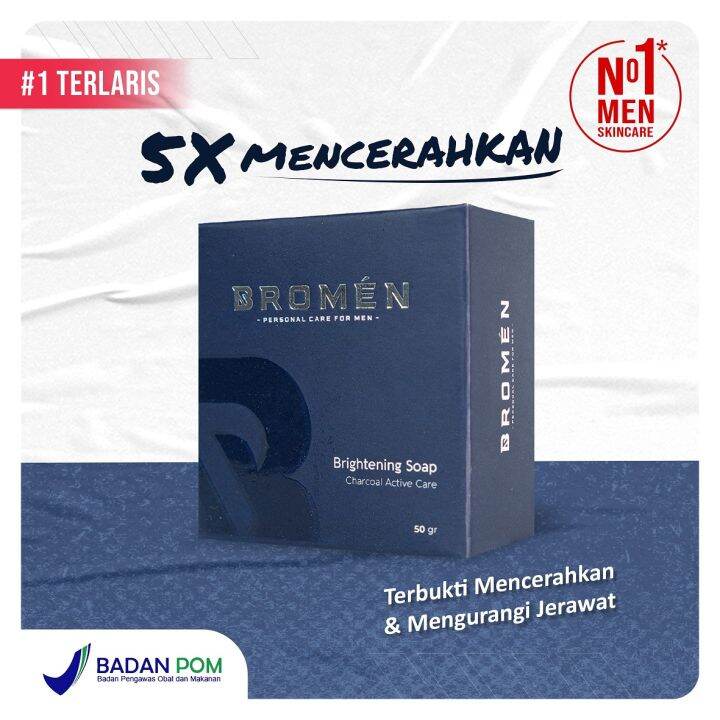 Bromen Sabun Wajah Pria Sabun Cuci Muka Pria - Laki Laki Face Wash ...