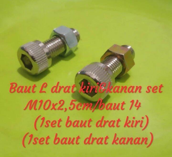 Baut L Drat kiri&kanan M-10x25(2set) | Lazada Indonesia