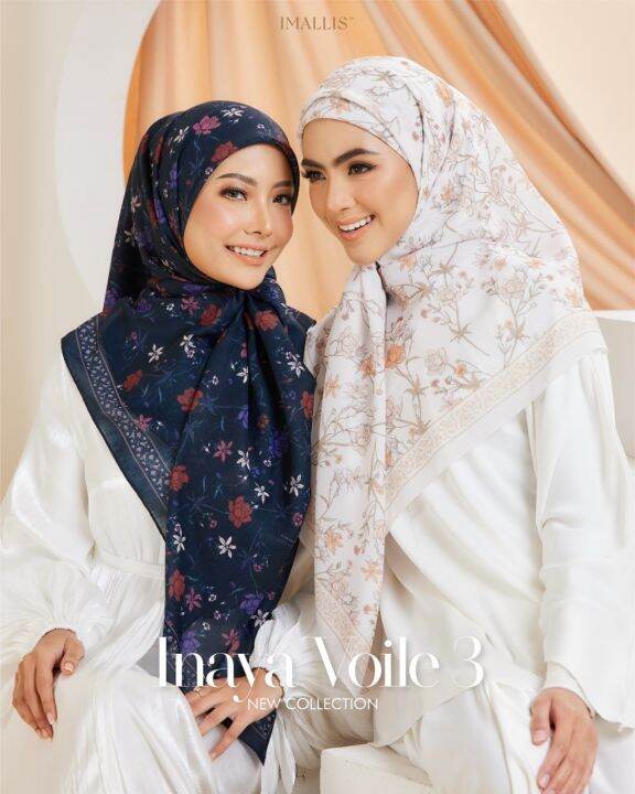 💥IMALLIS RAYA💥TUDUNG BAWAL PREMIUM COTTON IMALLIS INAYA VOILE 3💕 | Lazada