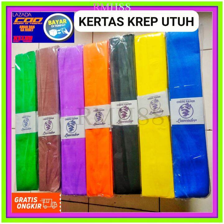 Kertas Krep Warna Warni Lembaran KERTAS JAGUNG | Lazada Indonesia
