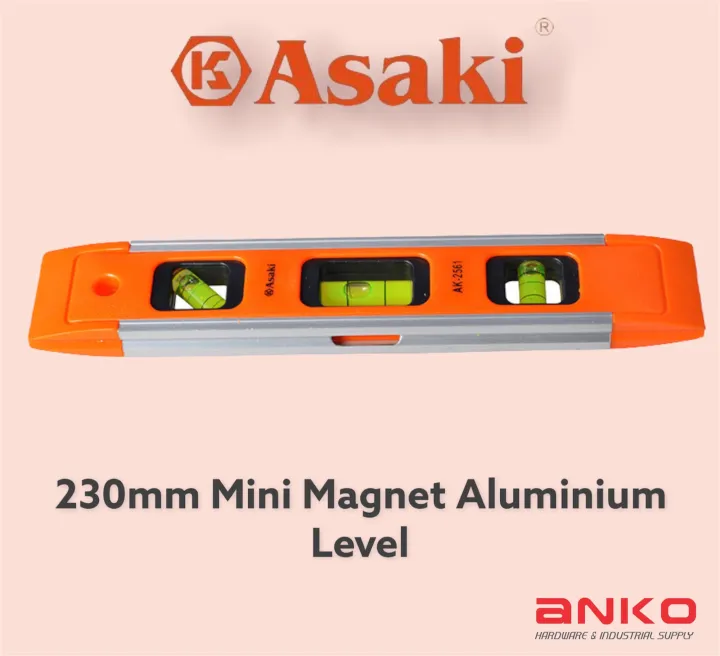 ASAKI MINI MAGNET LEVEL 230MM | Lazada