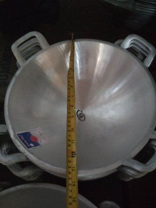 wajan kuali katel penggorengan katel alumunium tebal no 14 model ceper ...