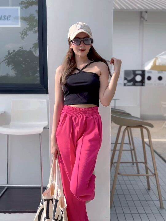 🌈 MesubShop 🌈 เสื้อสายเดี่ยว เสื้อสายฝอ ไขว้หน้า♥️ผ้ายืดเยอะ+นิ่ม♥️จะอดใจไหวเหรอ💕 เสื้อครอป เกาะ ...