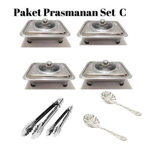 Paket Prasmanan SET C 8 pcs Stainless Steel | Lazada Indonesia