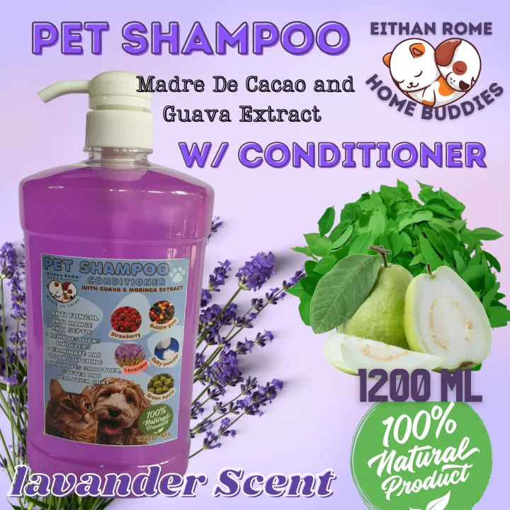 ER Madre de cacao Pet Shampoo with Conditioner LAVANDER scent 1.2 Liter ...