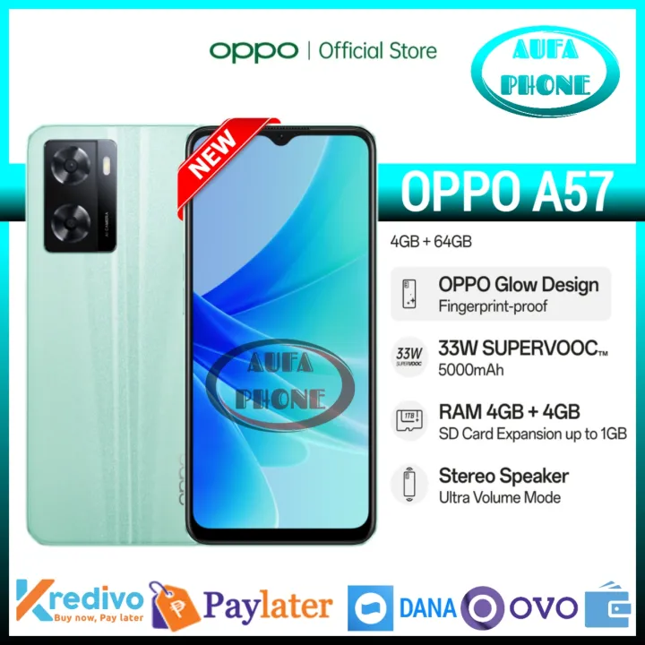 OPPO A57 NEW RAM 8GB [ 4+4GB EXTENDED ] ROM 64GB 5000mAh SuperVOOC ...