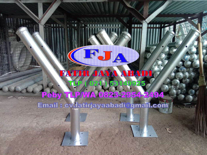 Tiang pagar brc Tinggi 90 cm electro platting diameter 1,5 inchi dan ...