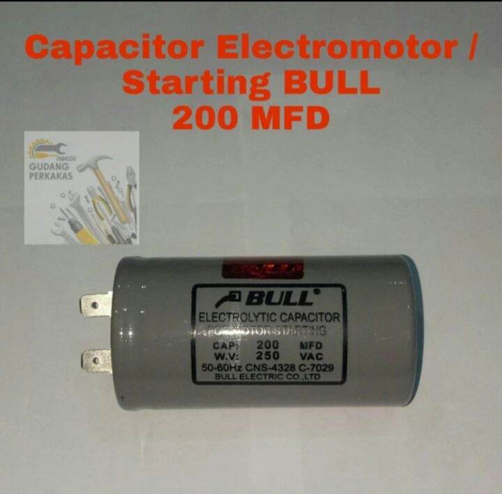Capasitor Elektromotor 200 MFD BULL - Capacitor Electromotor Kapasitor ...
