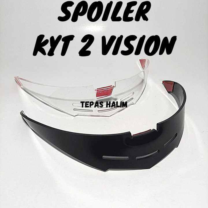 spoiler kyt 2 vision akrilik / spoiler helm kyt 2vision / | Lazada ...