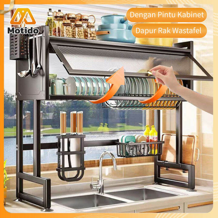 Rak Piring Wastafel /Rak Wastafel Dapur Stainless Steel /Rak Dapur ...