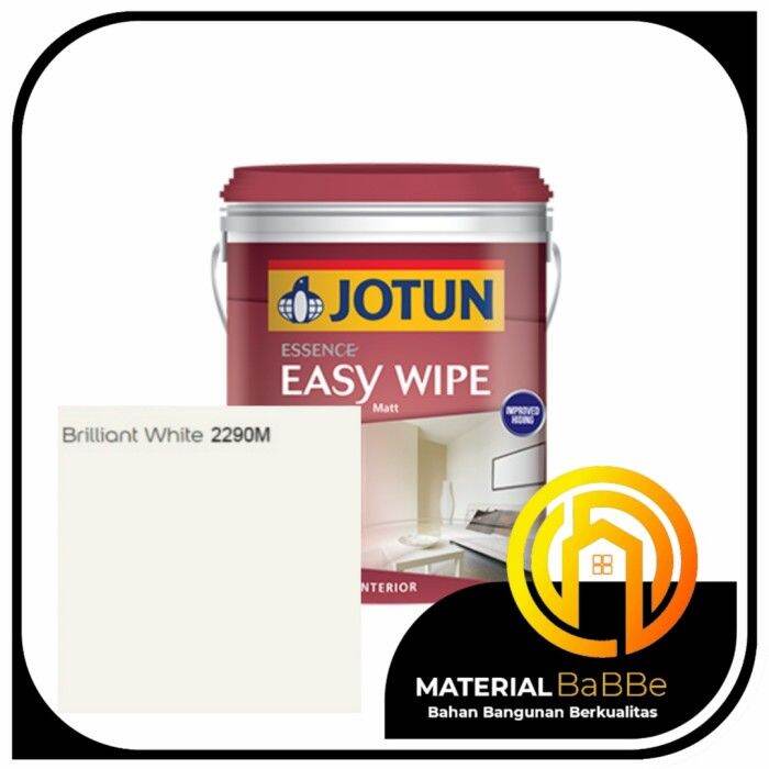 Jotun Easy Wipe Brilliant White 2290M 3,5 Liter | Cat Dinding Dalam ...