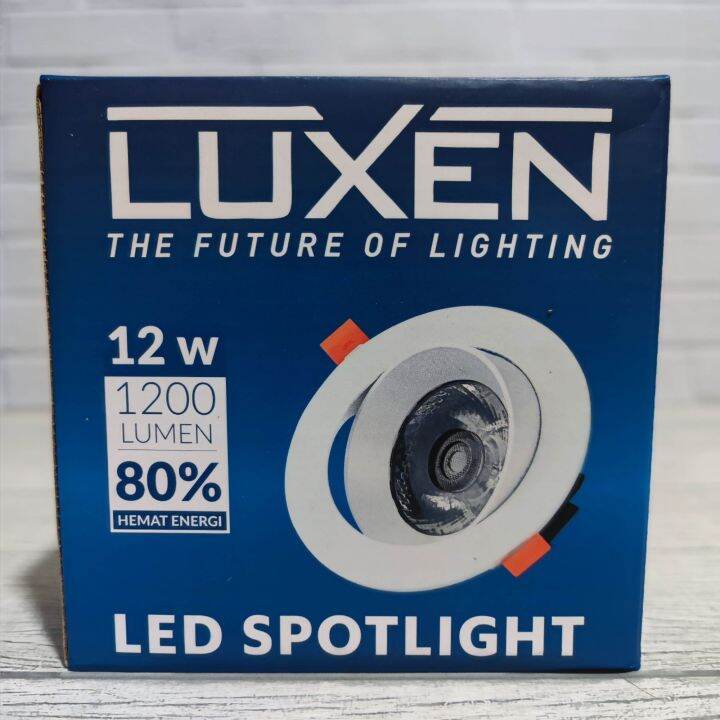 LUXEN LAMPU DOWNLIGHT LED SPOTLIGHT 12W 12 WATT COB SNI GARANSI 1 TAHUN ...