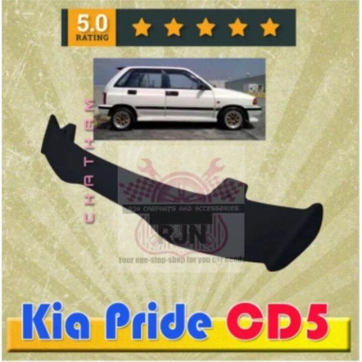 Spoiler for Kia Pride CD5 (Flat Black) | Lazada PH