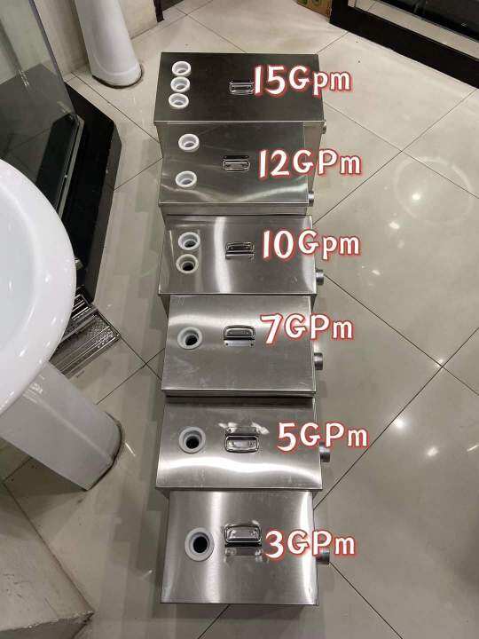 3GPM & 5GPM Grease trap oil Separator kitchen sink Traps 304 stainless ...