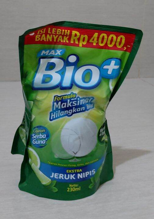 MAX BIO+ CAIRAN PENCUCI PIRING 230ML FREE 50ML | Lazada Indonesia