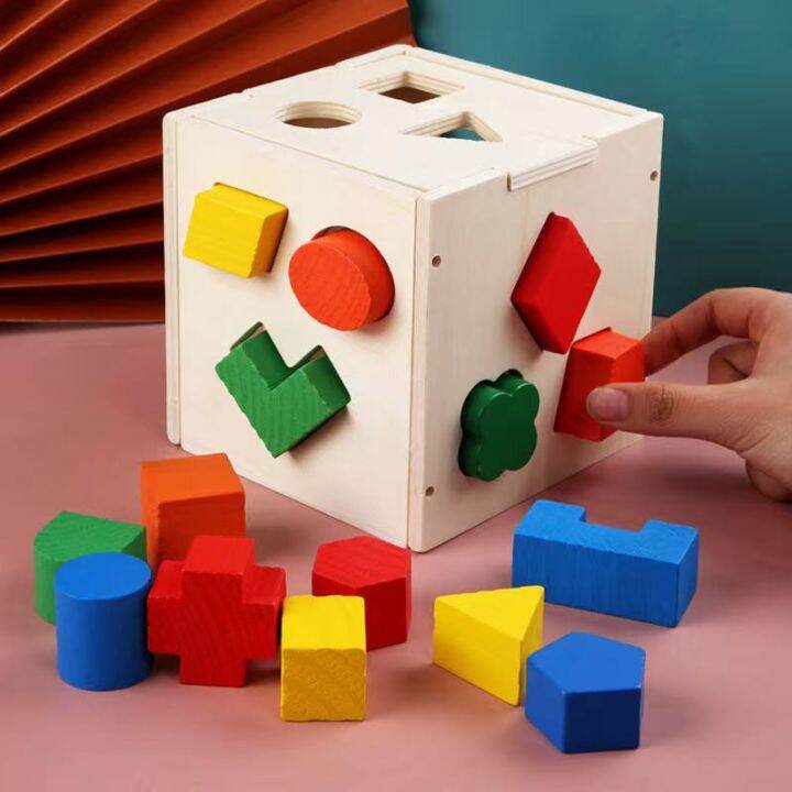 Shape sorter wooden educational intelligence box | Lazada PH